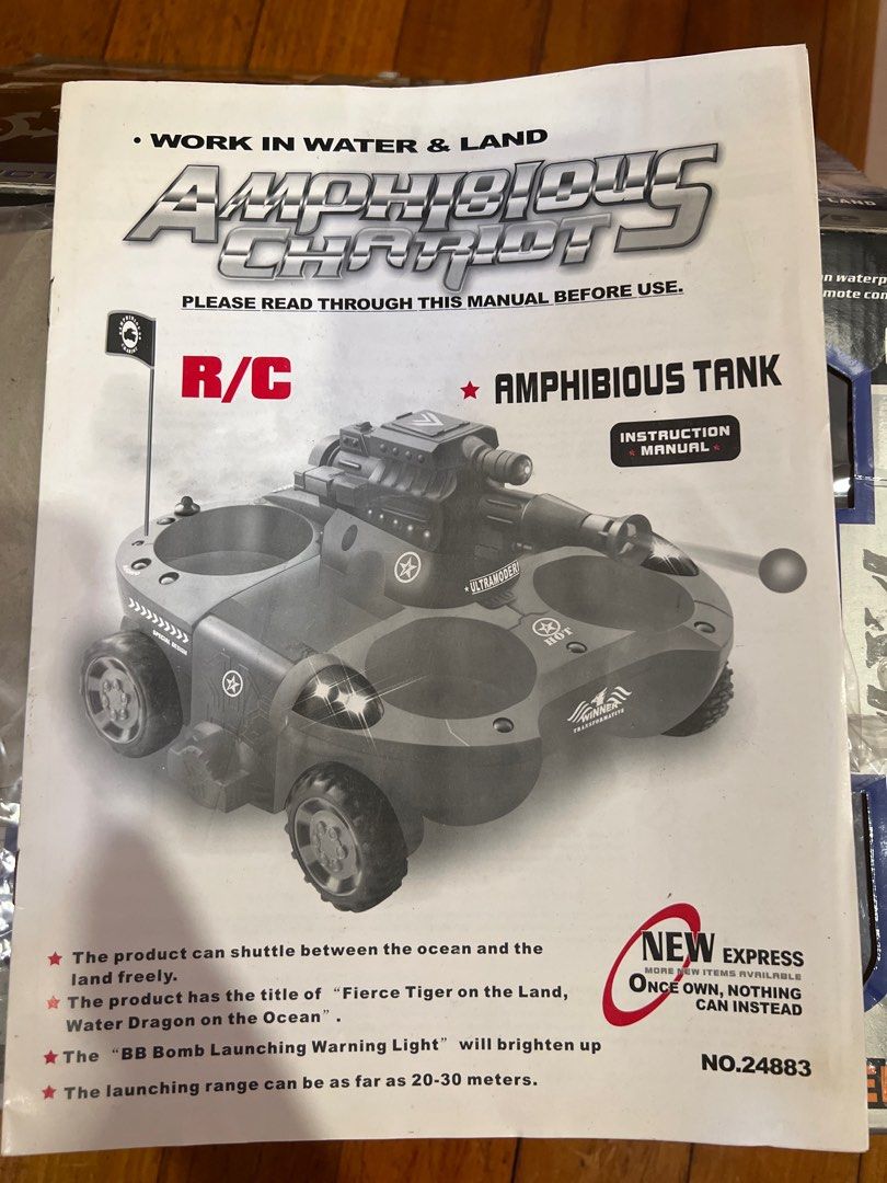 Amphibious Chariot R/C tank vehicle, Hobbies & Toys, Toys & Games on ...