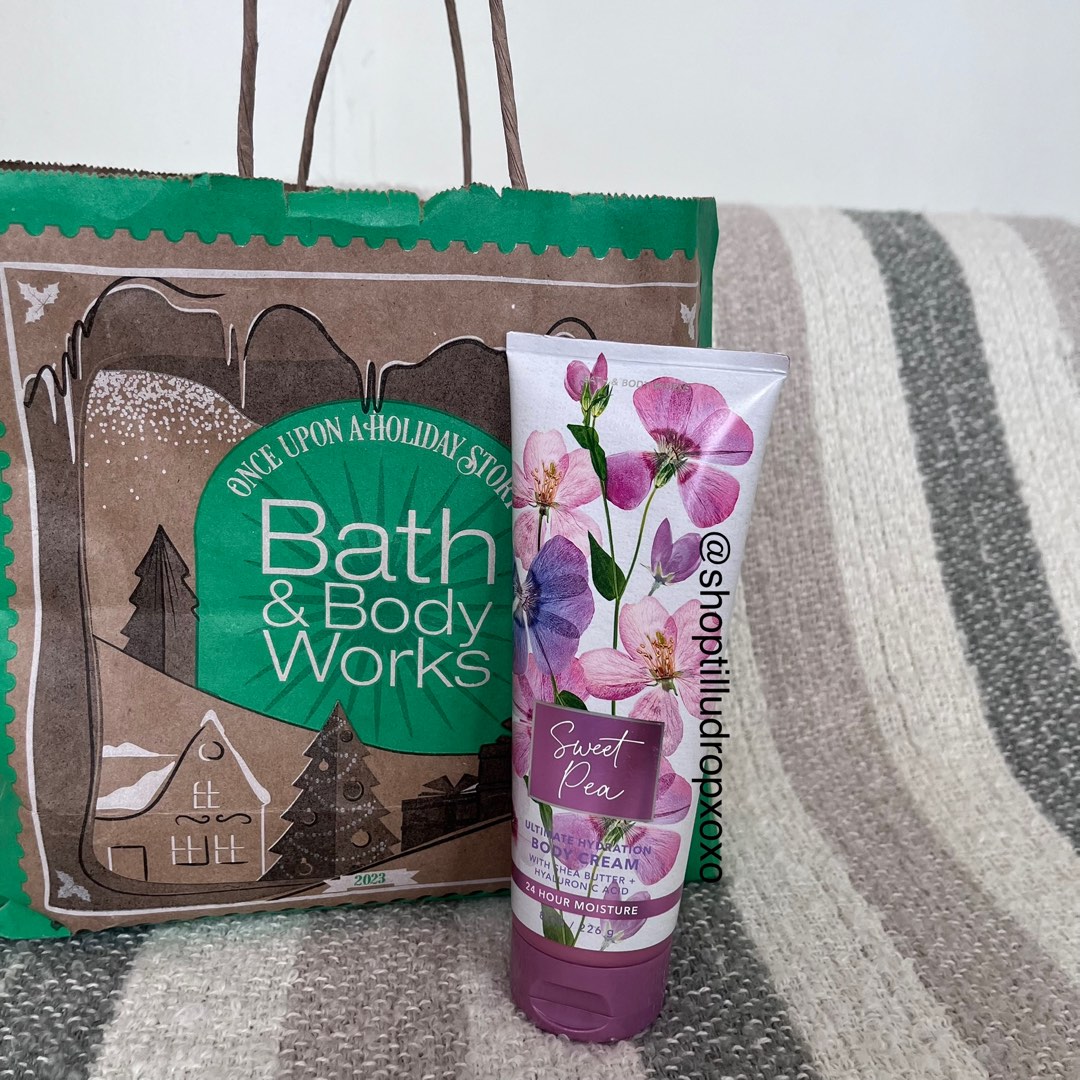 Bath & Body Works Sweet Pea Body Cream, Beauty & Personal Care, Bath ...