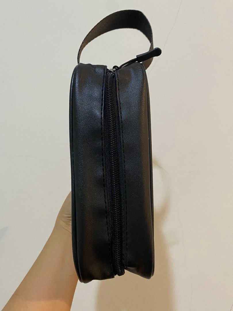 cute matt finish pvc zip pouch with hsndle, Women's Fashion, Bags ...