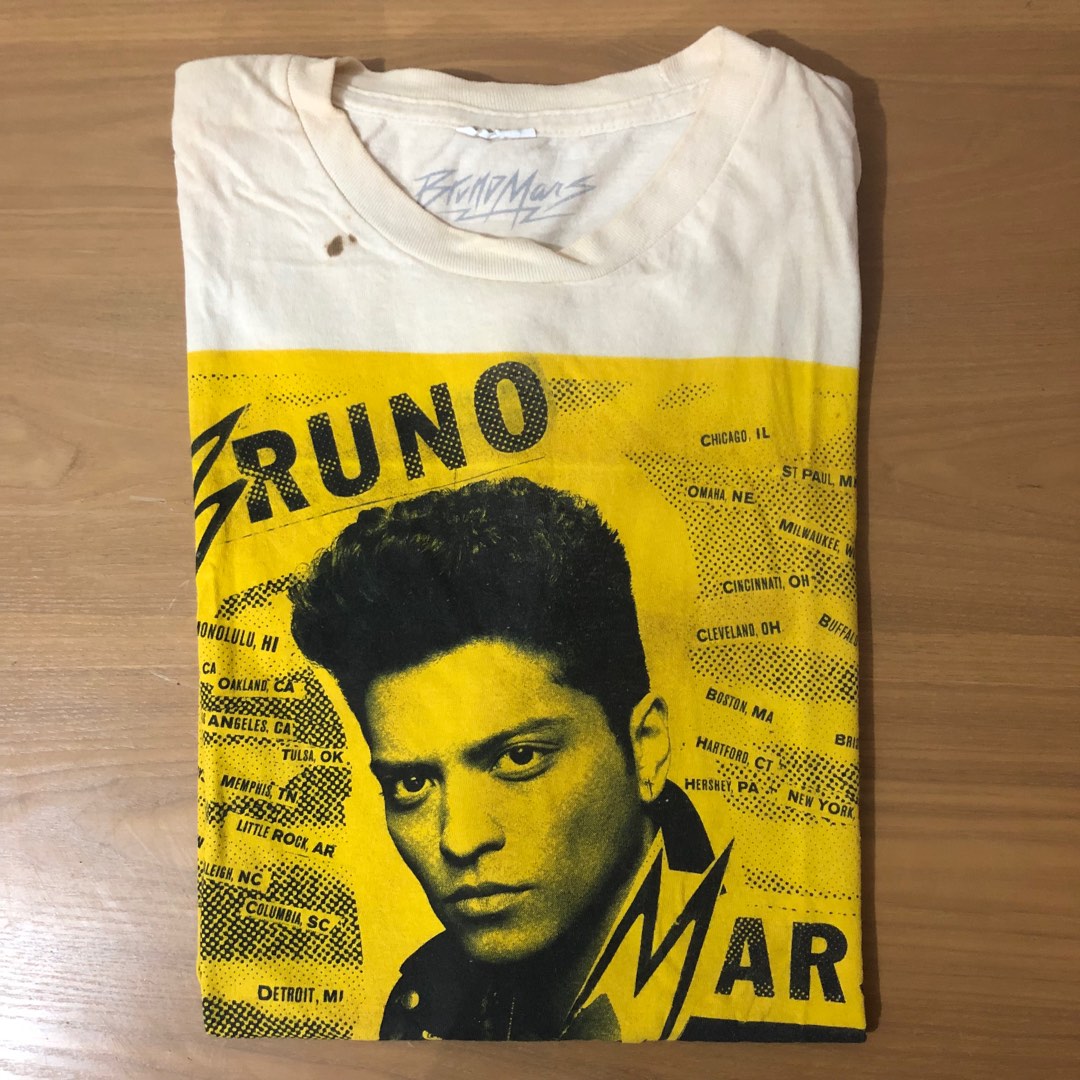 Bruno Mars Men’s Tee, Men's Fashion, Tops & Sets, Tshirts & Polo Shirts ...