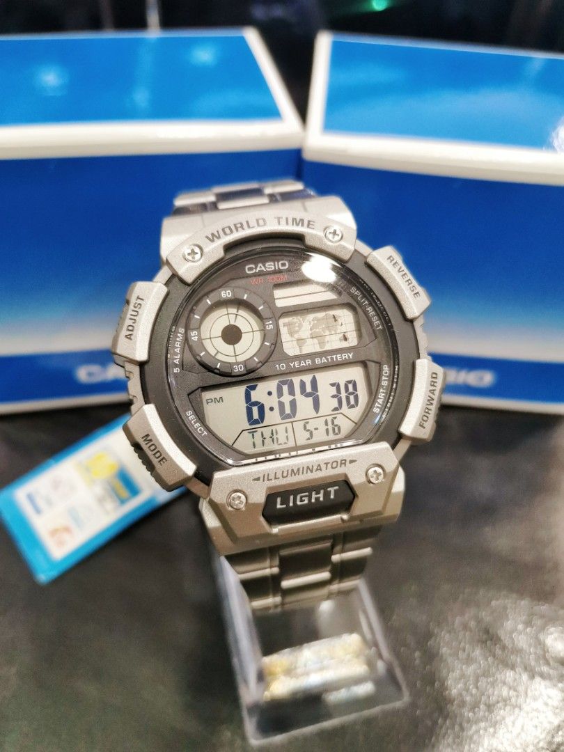 Casio Digital Watch Stainless Steel, Men's Fashion, Watches ...