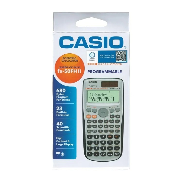 CASIO FX-50FHII 可編程計算機, 興趣及遊戲, 書本 & 文具, 雜誌及其他 - Carousell