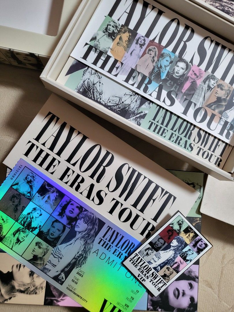 Complete Taylor Swift Eras Tour VIP Merch Box, Hobbies & Toys ...