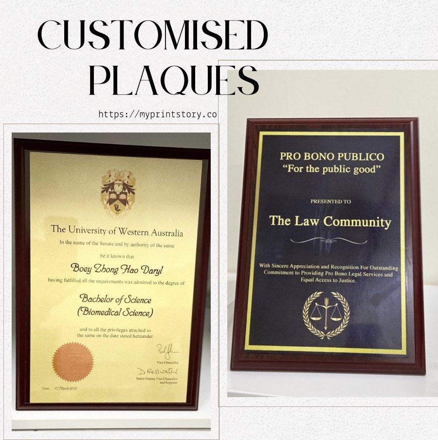 CUSTOM Award Plaques: Celebrate Achievements in Style, Hobbies & Toys ...