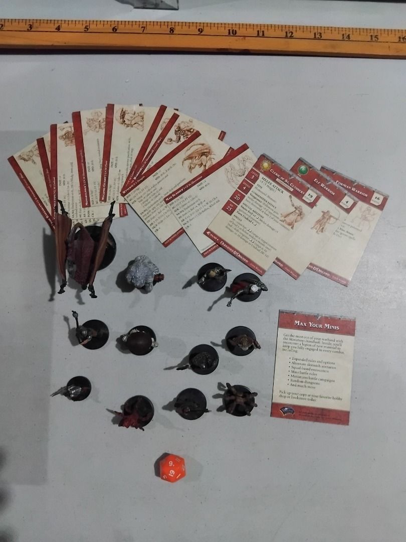 Dungeons & Dragons Miniatures Starter Set 2004 with 12 Miniatures ...