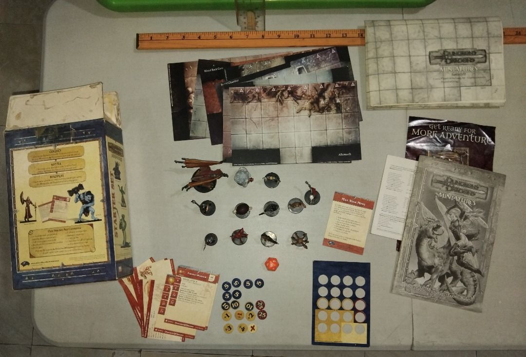 Dungeons & Dragons Miniatures Starter Set 2004 with 12 Miniatures ...