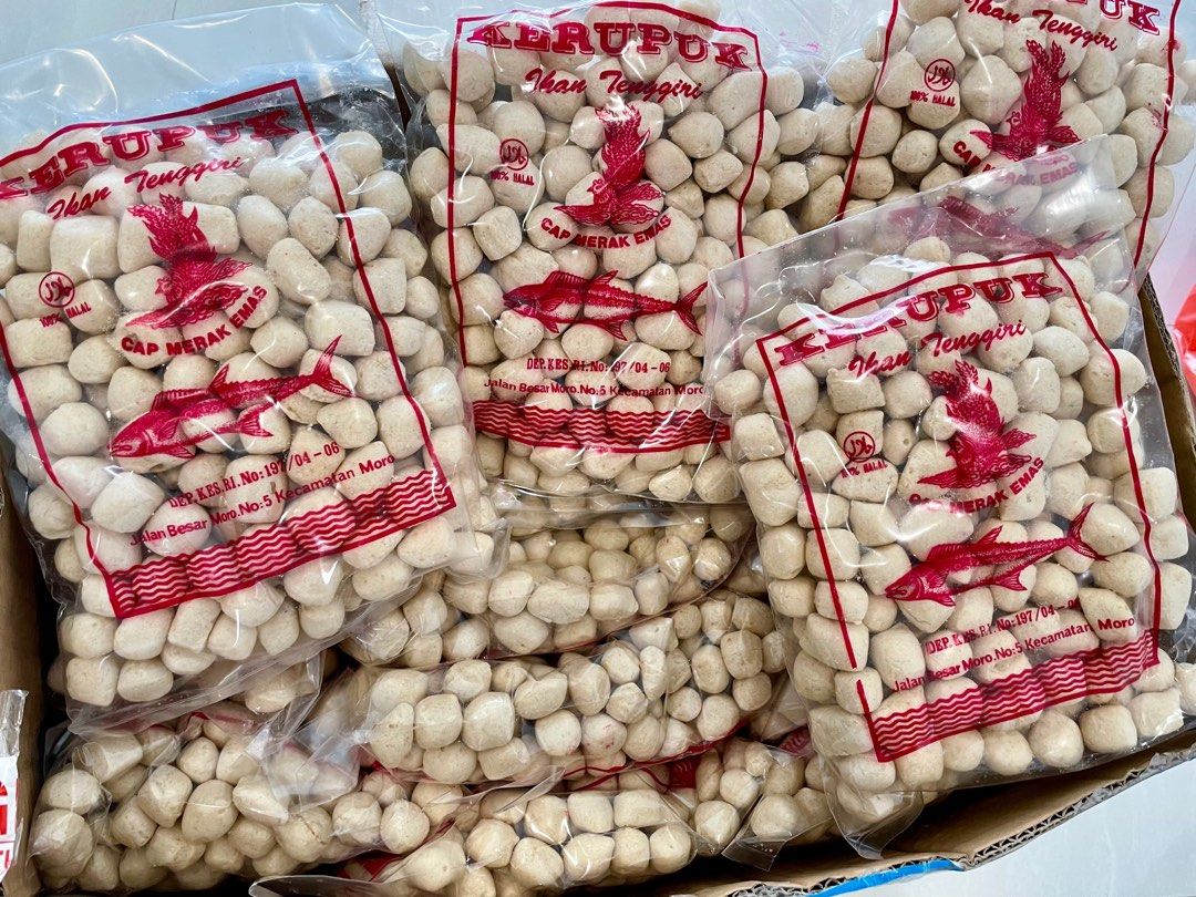 Kerupuk enak - Fish ball Crackers - Kerupuk Ikan Tenggiri / Indonesia ...