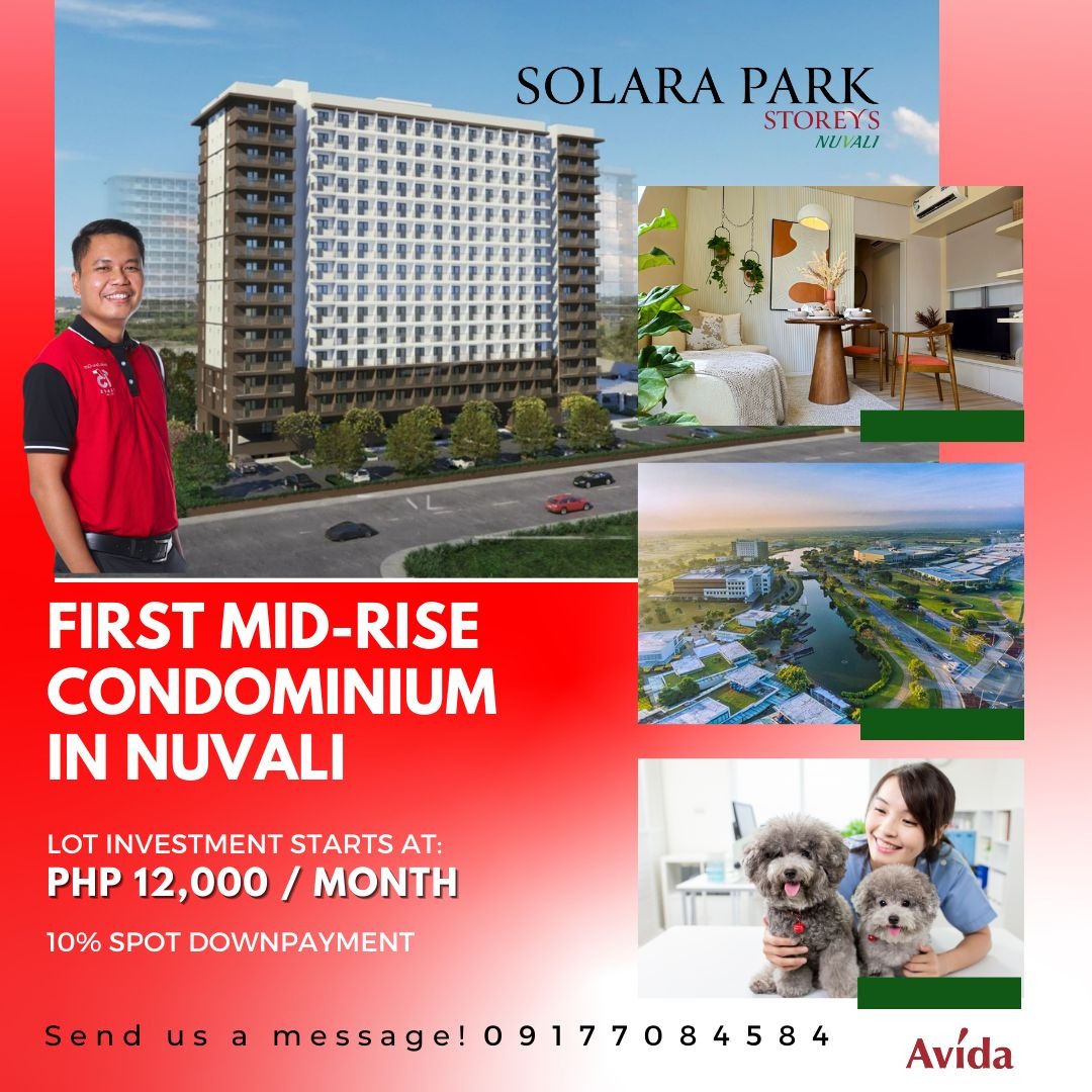 For Sale Condominium in Nuvali Solara Park Storey's Nuvali 12k per month after 10% downpayment ...