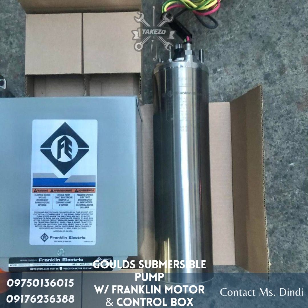Goulds Submersible Pump W/ Franklin motor & control box, Commercial ...