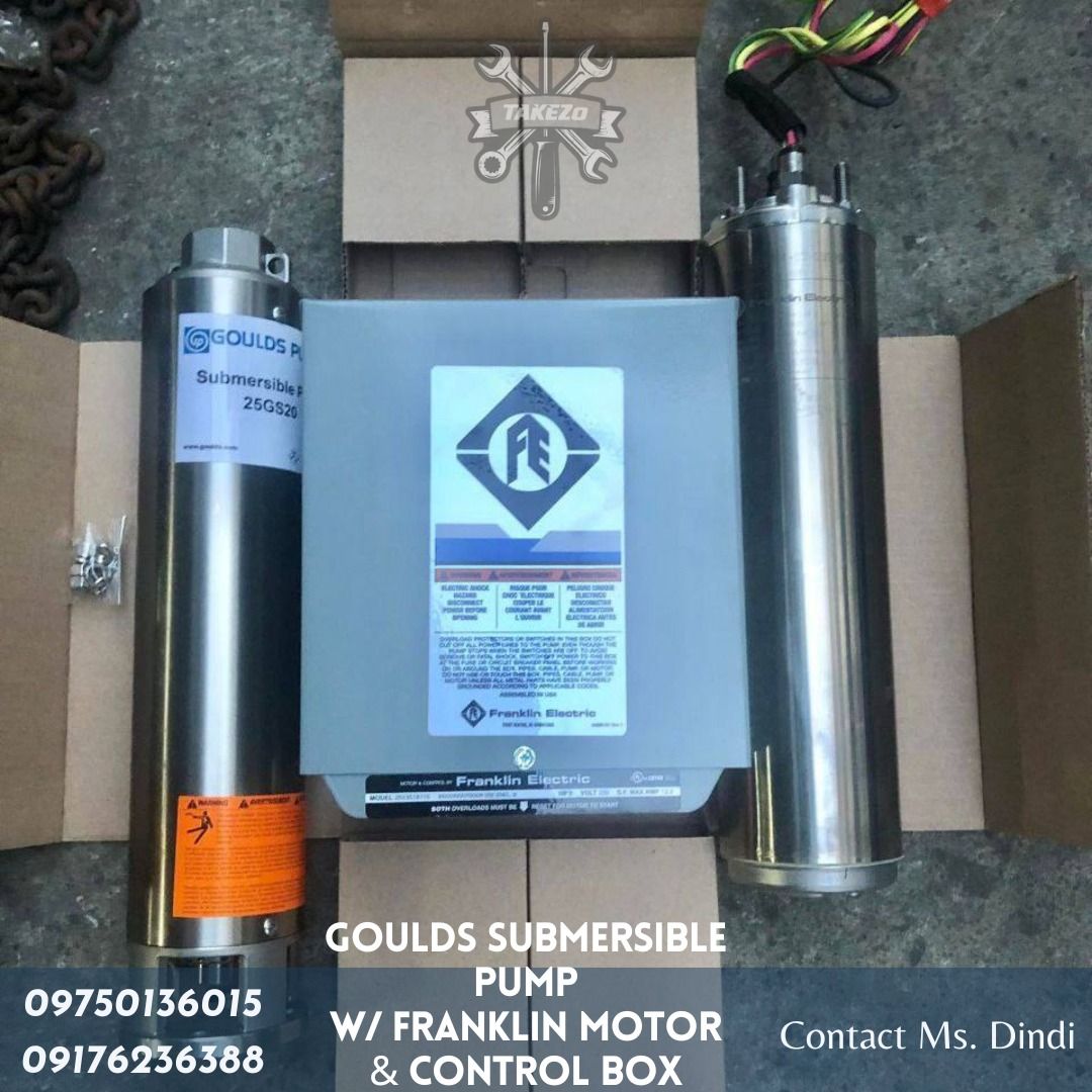 Goulds Submersible Pump W/ Franklin motor & control box, Commercial ...
