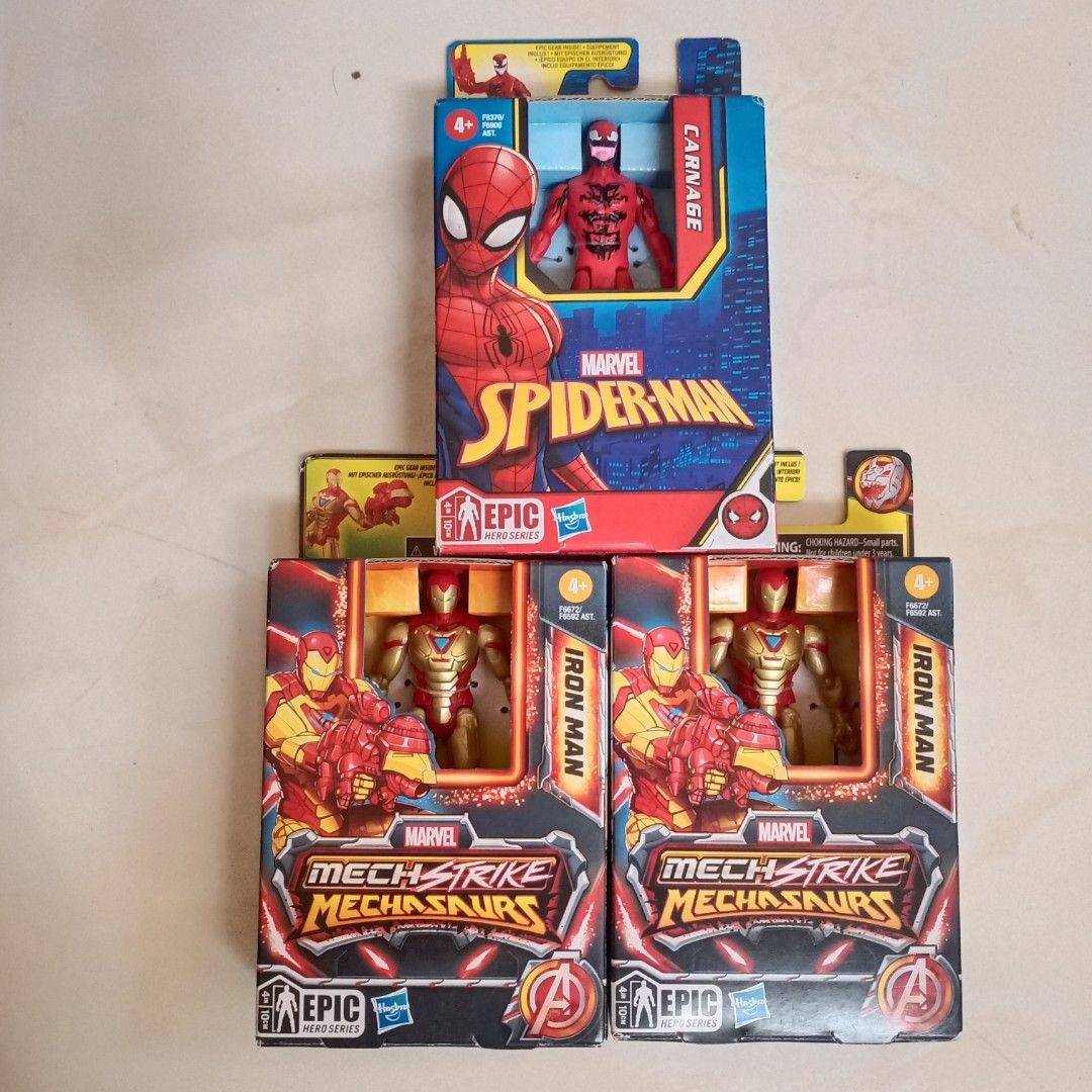 Hasbro Marvel Epic hero series Mech strike mechasaurus iron man ...