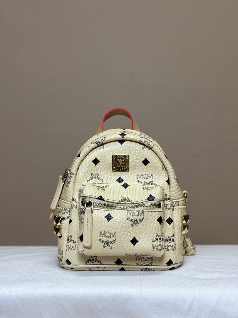 MCM mini backpack, Luxury, Bags & Wallets on Carousell