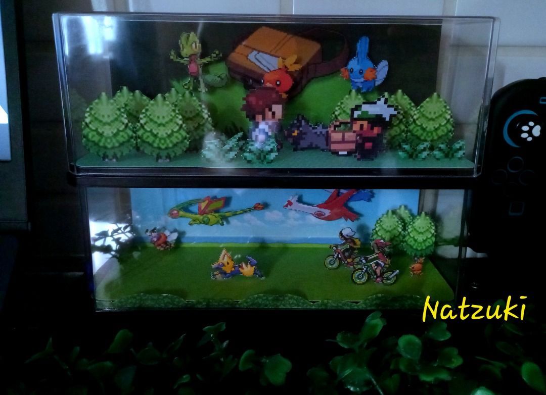 Pokemon Emerald Opening Scene Diorama Collectibles, Video Gaming, Video ...