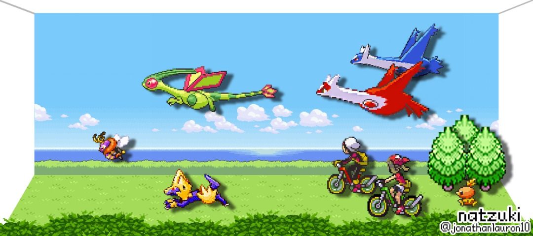 Pokemon Emerald Opening Scene Diorama Collectibles, Video Gaming, Video ...