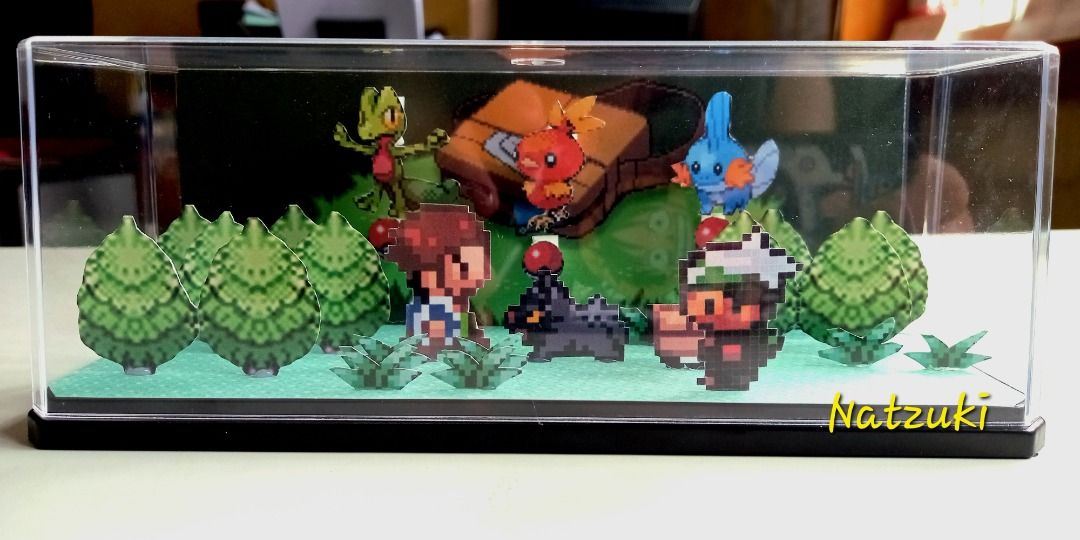 Pokemon Emerald Opening Scene Diorama Collectibles, Video Gaming, Video ...