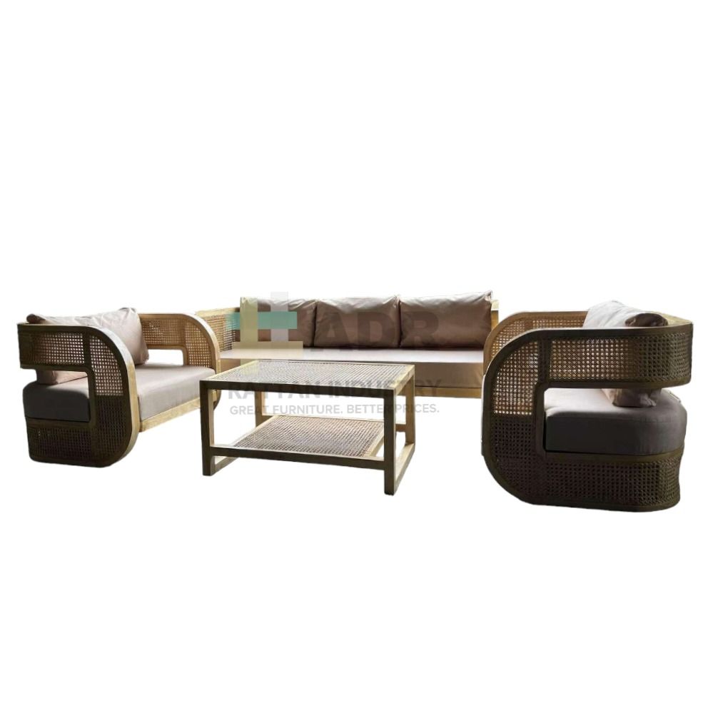 RATTAN LOUNGE SET / SALA SET, Furniture & Home Living, Furniture, Sofas ...