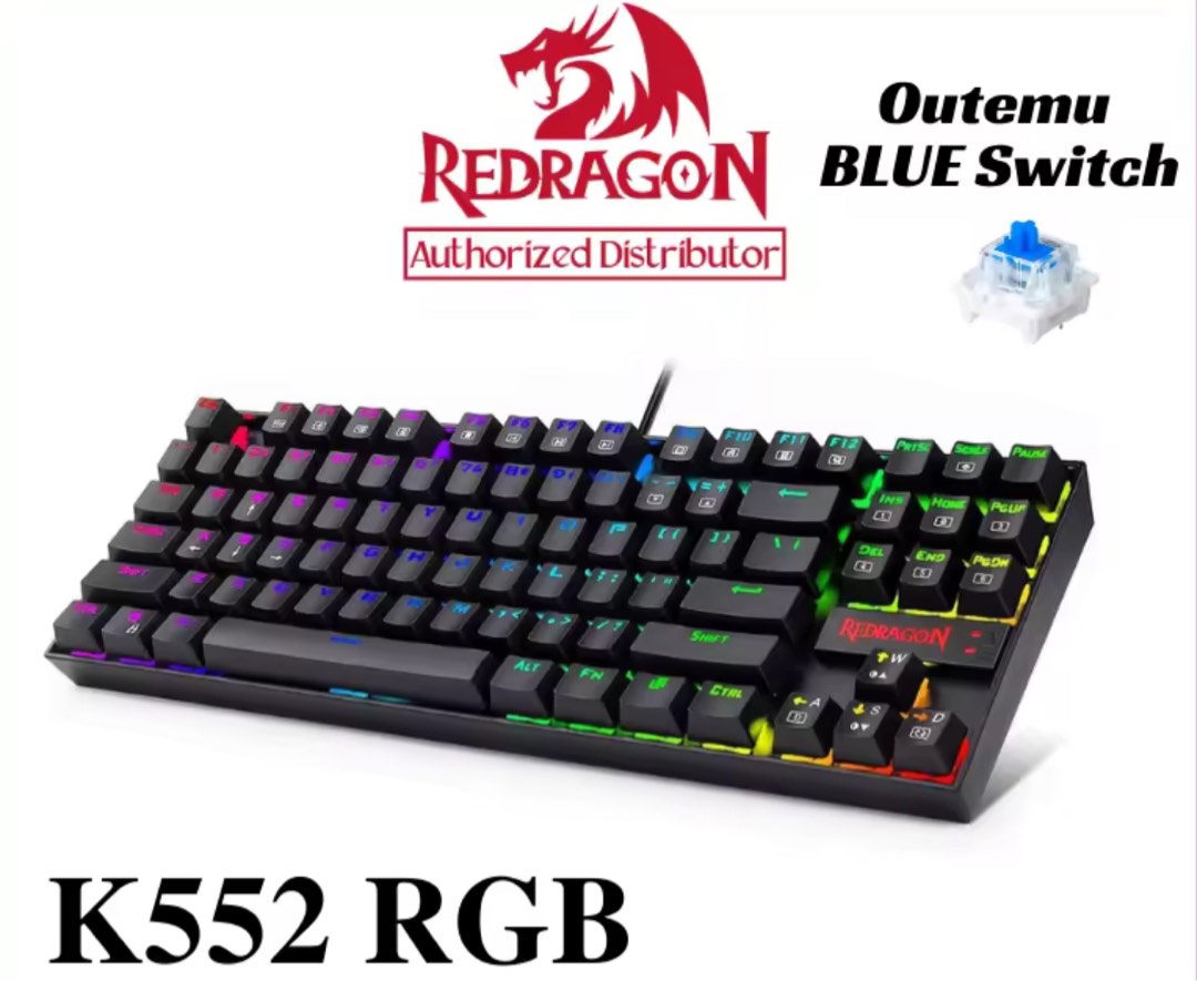 Red Dragon K552 RGB Gaming Mechanical Keyboard - Hot Swappable Outemu ...