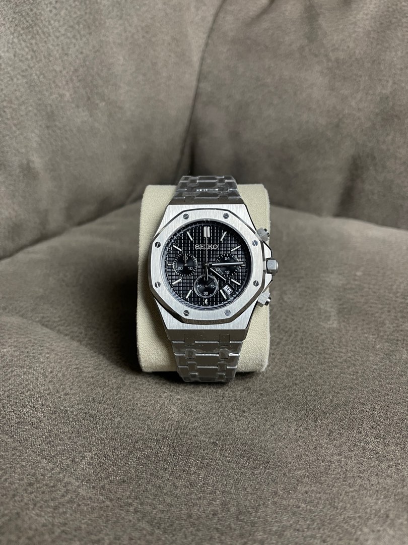 Seiko Royal Oak Mod, Men's Fashion, Watches & Accessories, Watches on ...