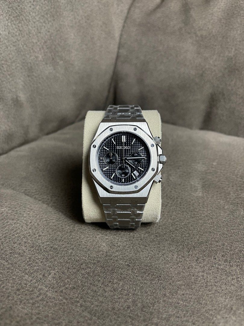 Seiko Royal Oak Mod, Men's Fashion, Watches & Accessories, Watches on ...