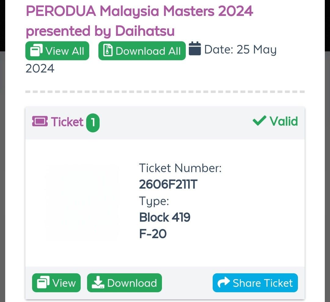 Semi-final Perodua Malaysia Masters 2024, Tickets & Vouchers, Event ...