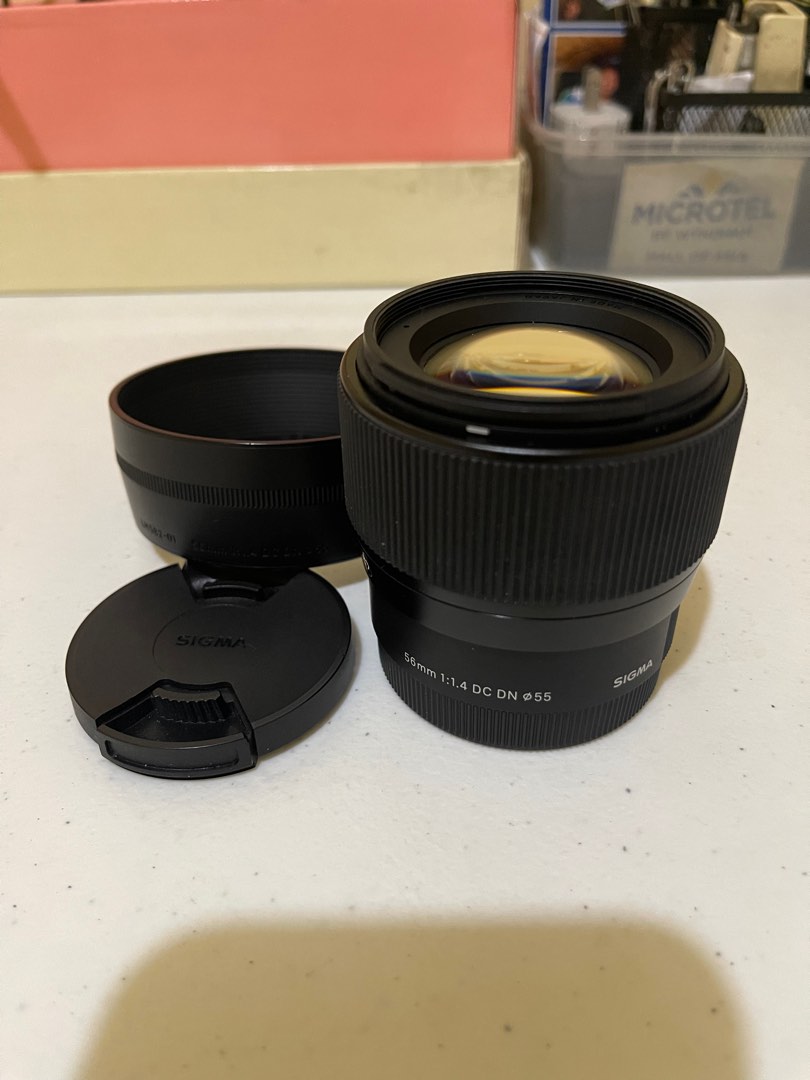 Sigma DC DN 56mm F1.4 for Sony APSC E-Mount, Photography, Lens & Kits on Carousell