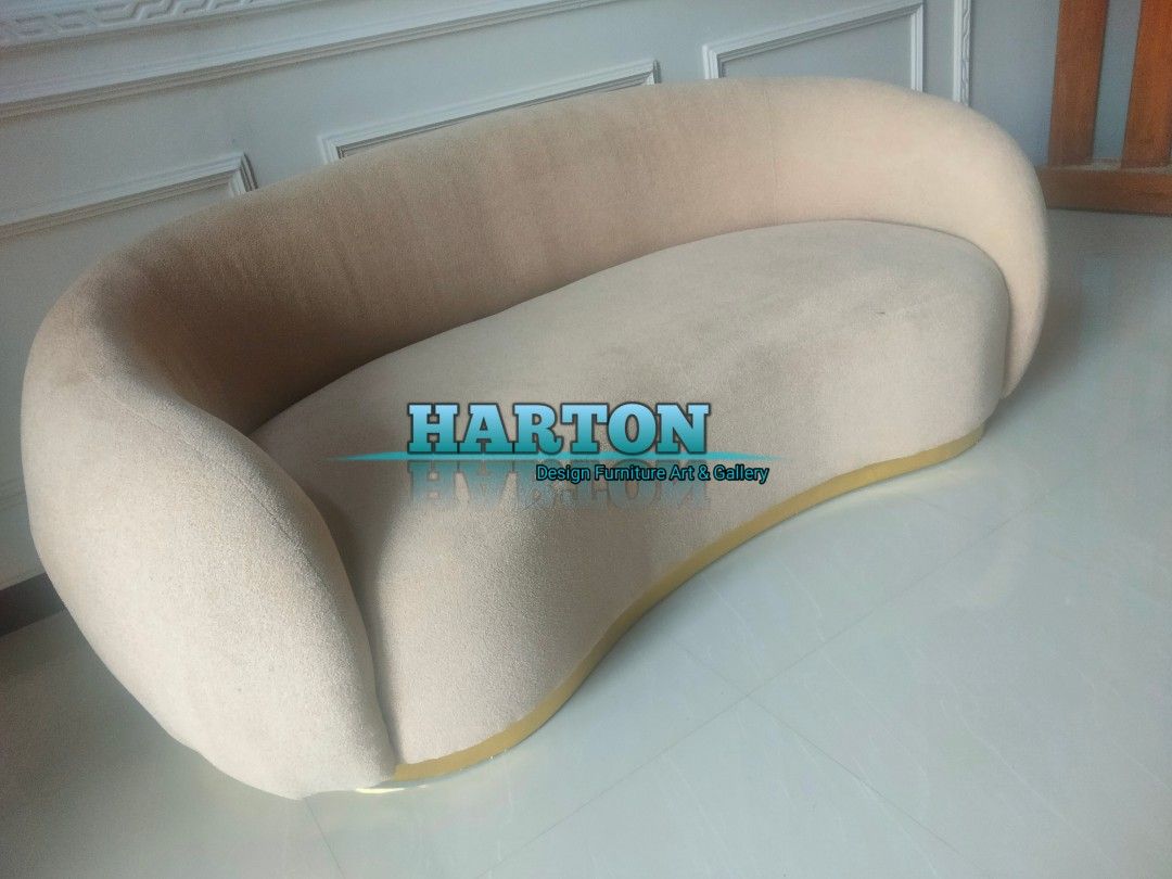 Sofa lengkung sofa curved sofa kacang sofa labu sofa boba sofa niko ...