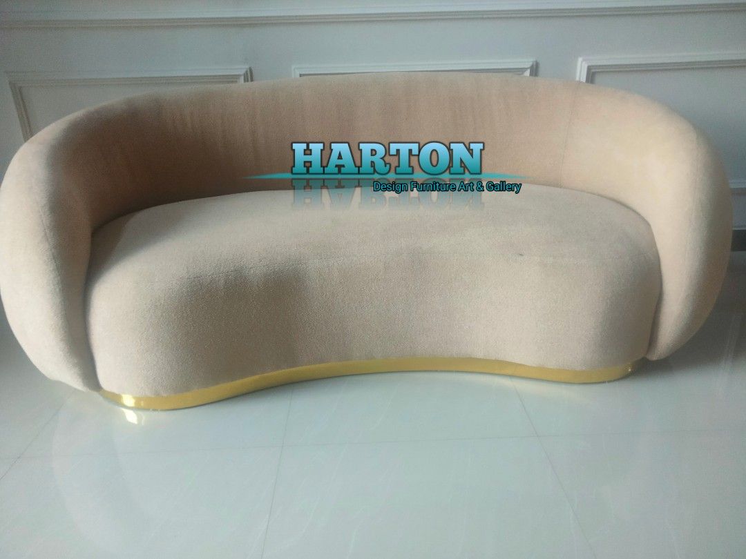 Sofa lengkung sofa curved sofa kacang sofa labu sofa boba sofa niko ...