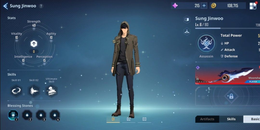 Starter Solo Leveling Arise (Moonshadow, Thetis Grimoire), Video Gaming ...