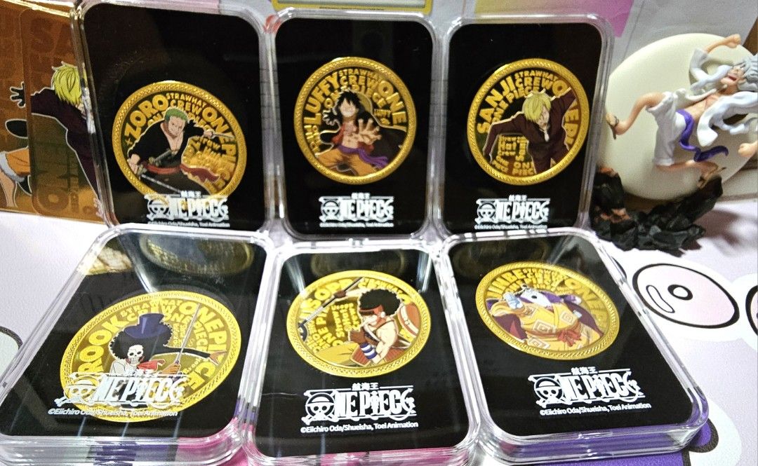 [Toei] One Piece 25th Anniversary Gold Coin Collection, Hobbies & Toys ...