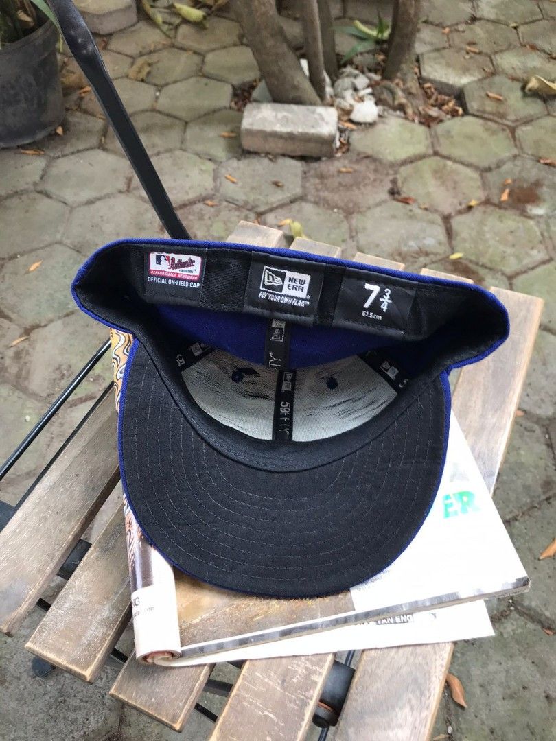 Topi MLB LA Built up, Fesyen Pria, Aksesoris, Topi di Carousell
