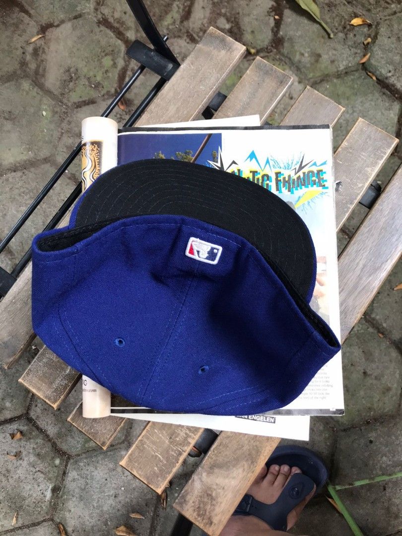 Topi MLB LA Built up, Fesyen Pria, Aksesoris, Topi di Carousell