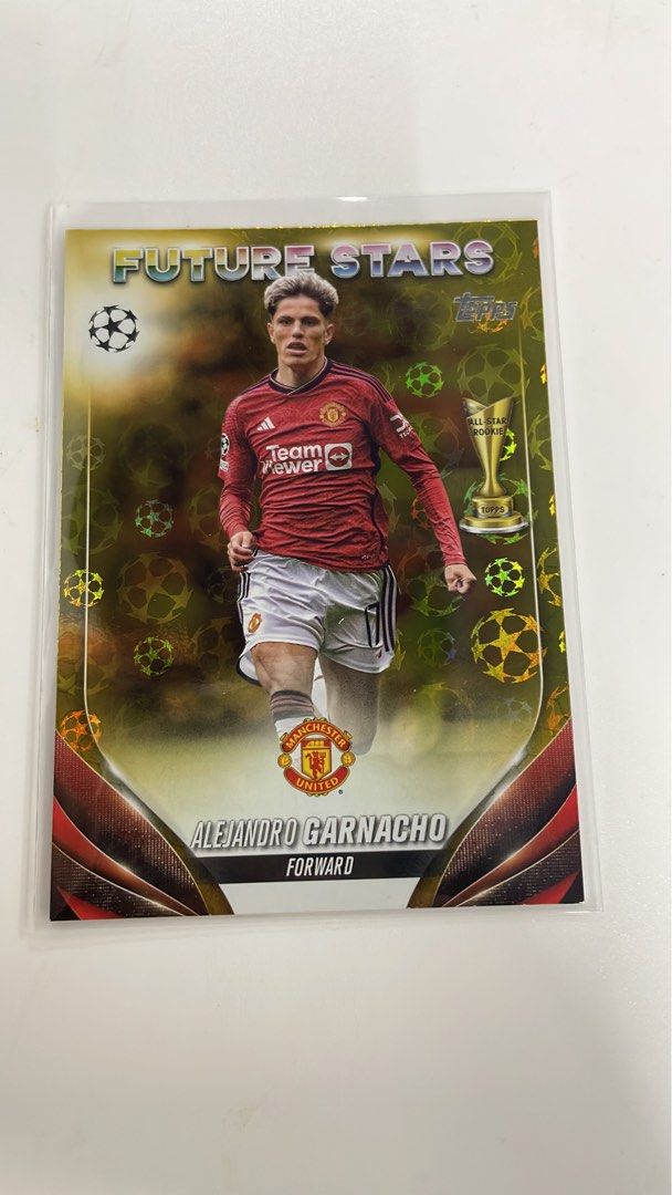Topps Ucc Alejandro Garnacho Future Star Gold StarBall, Hobbies & Toys ...