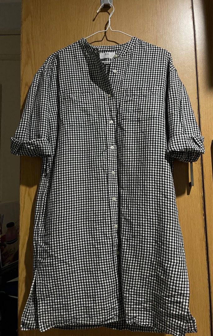 Uniqlo Gingham Dress, Women's Fashion, Dresses & Sets, Dresses on Carousell