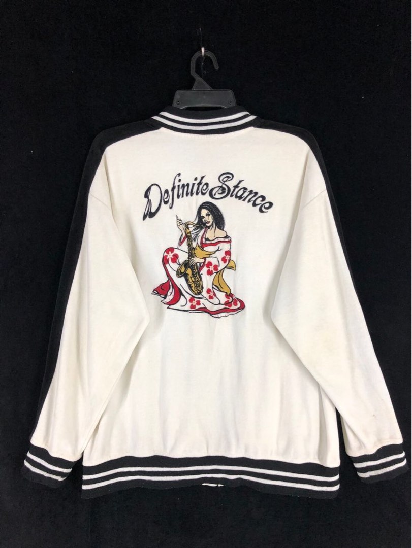 Vintage Defective Struct Japan Geisha bomber varsity jacket Bullet noise Definite Stance ...