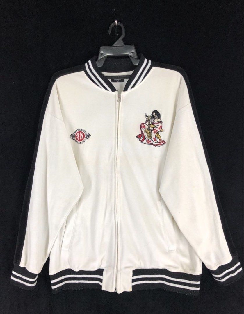 Vintage Defective Struct Japan Geisha bomber varsity jacket Bullet ...