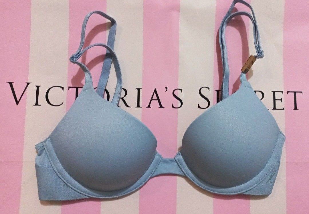 VS Light Blue T-shirt Bra - 30A, Women's Fashion, New Undergarments ...