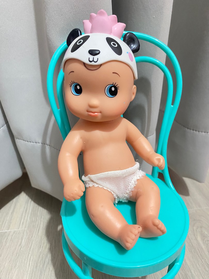 Wee Water Babies Baby Doll Panda Flower Hat 7”, Hobbies & Toys, Toys ...