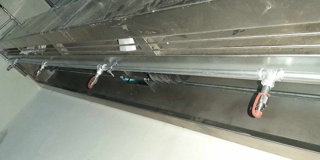 16 Liters Lehavot Brand Kitchen Fire Suppression System Installation ...