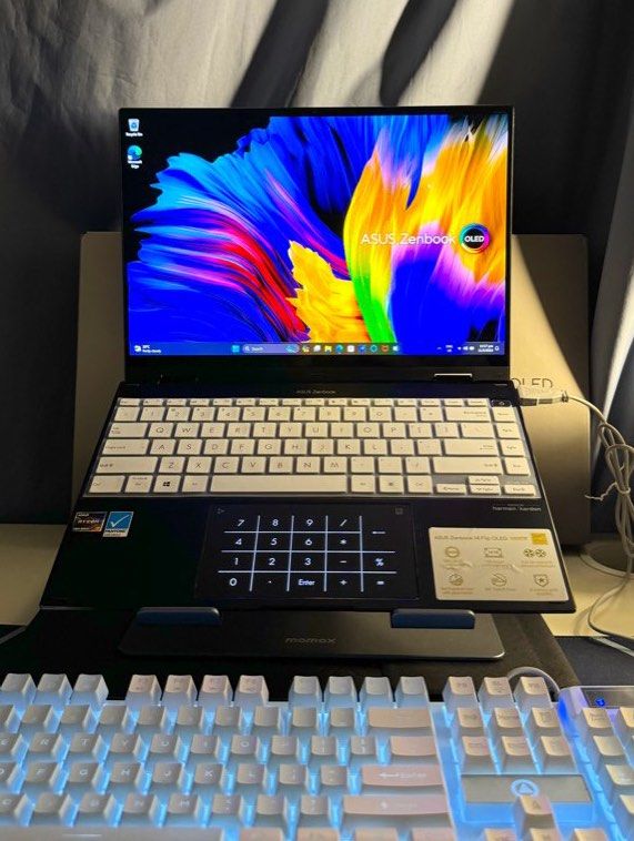 Convertible Touchscreen 360° ASUS Zenbook Flip 14 OLED + FREE KEYBOARD ...
