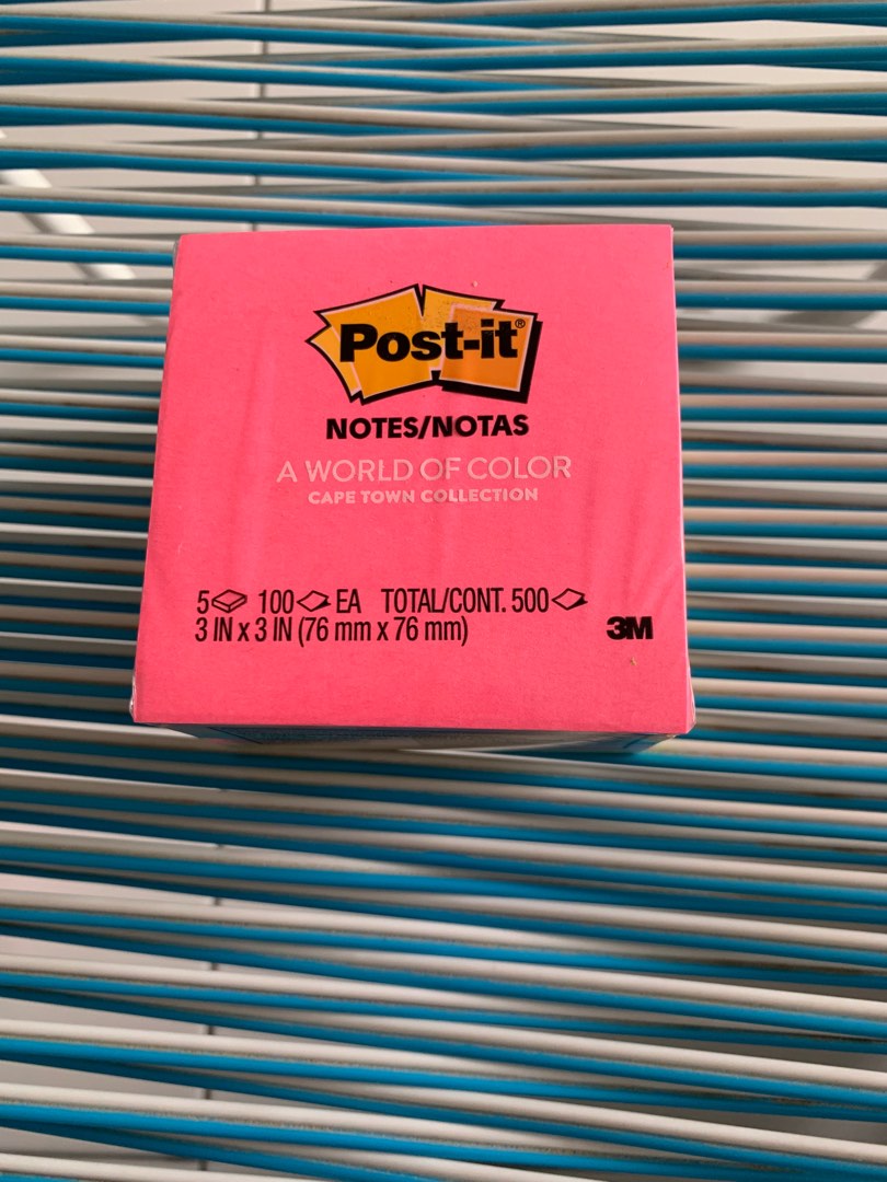 3M Post It Noted (1 set of 5 colours), Hobbies & Toys, Stationery ...