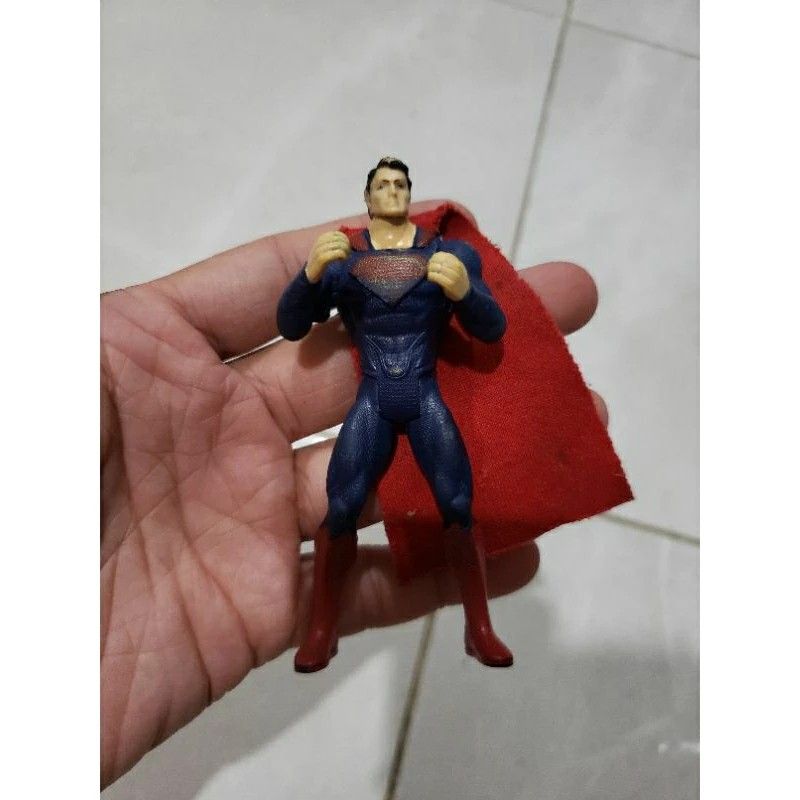ACTION FIGURE SUPERHERO SUPER HERO SUPERMAN SUPER MEN ORIGINAL ASLI DC ...