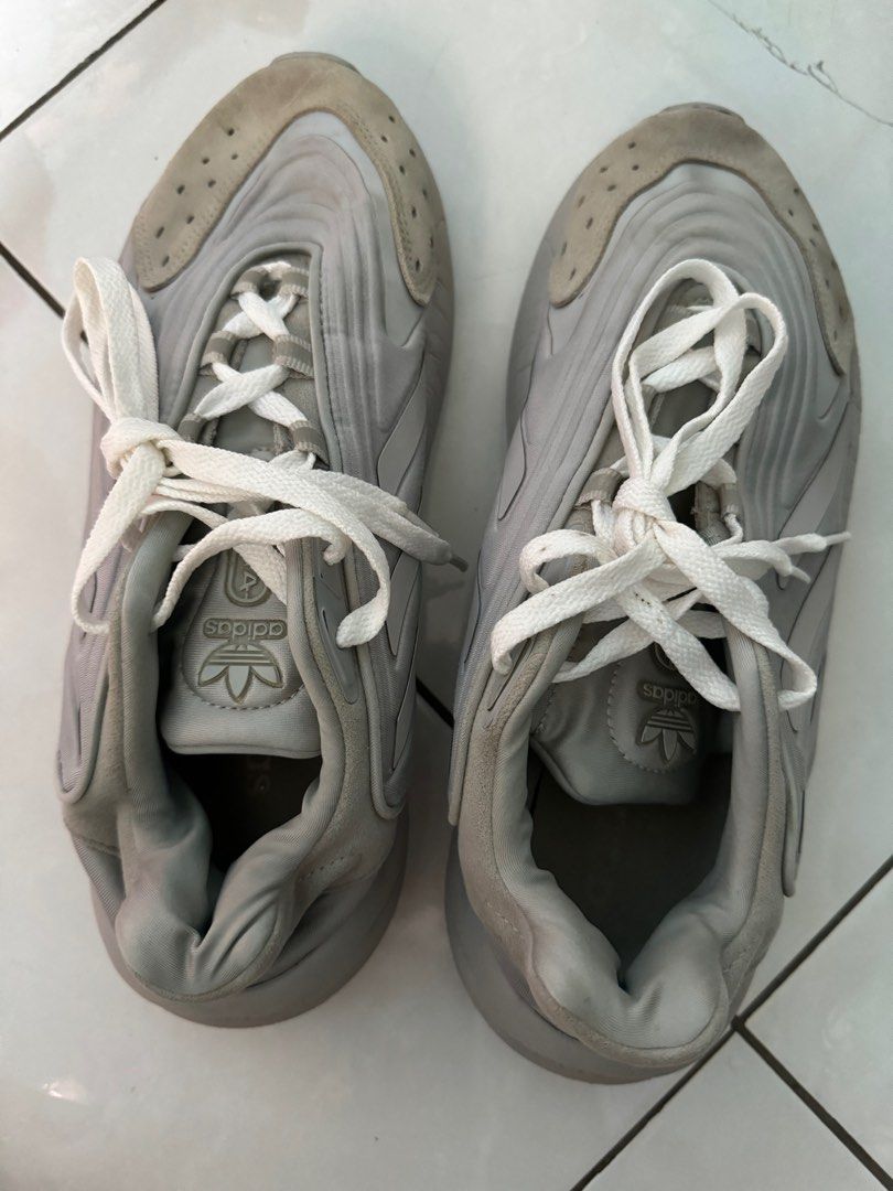 Adidas obelix triple grey, Fesyen Pria, Sepatu , Sneakers di Carousell