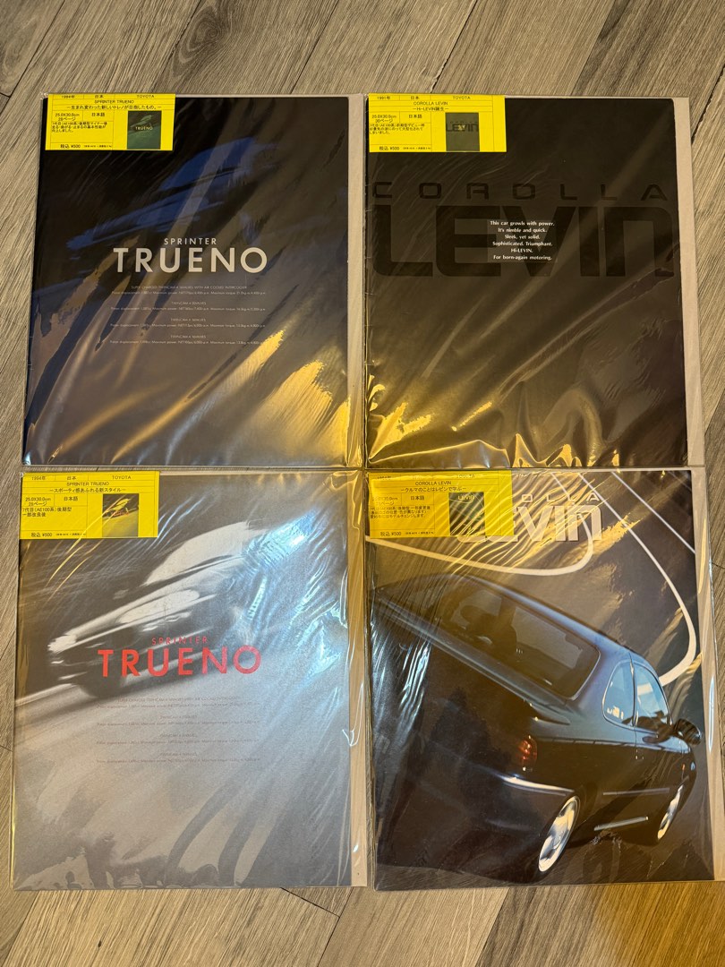 全新絕版AE101 Levin Trueno catalog, 興趣及遊戲, 書本 & 文具, 雜誌 - Carousell