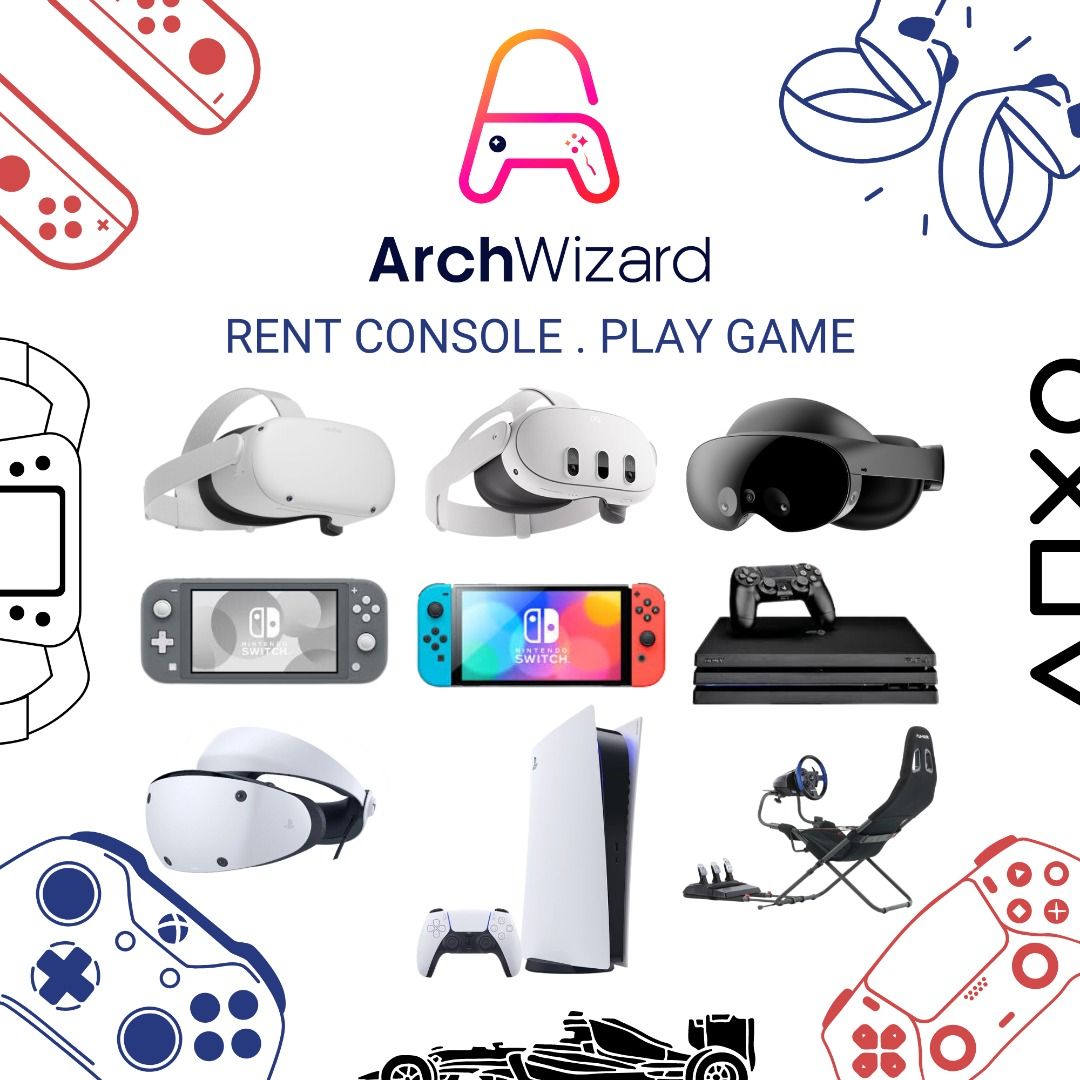 Rent PS5 Rent Nintendo Switch Rent Meta Quest - ArchWizard Console and ...