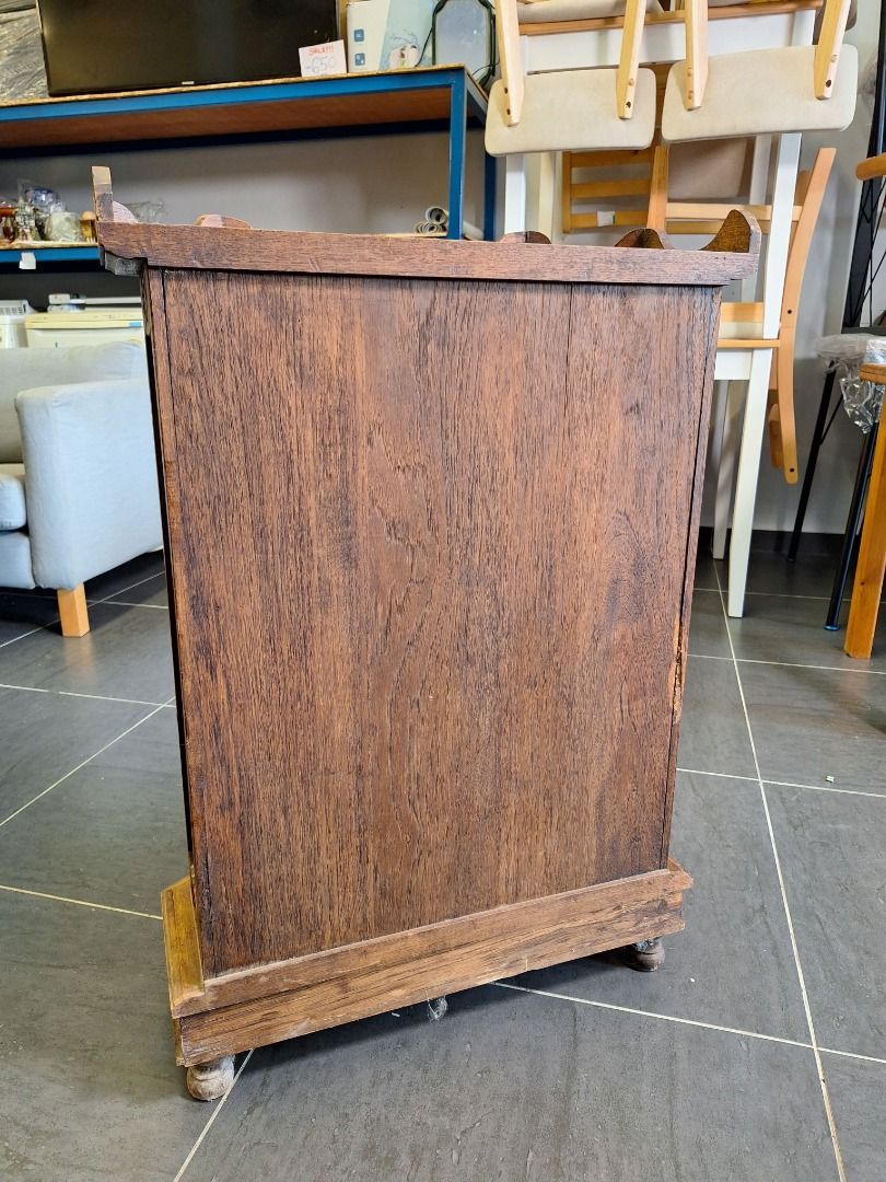 Balinese Teak Glass Display Cabinet (Small) | Kabinet Paparan Kaca Kayu ...