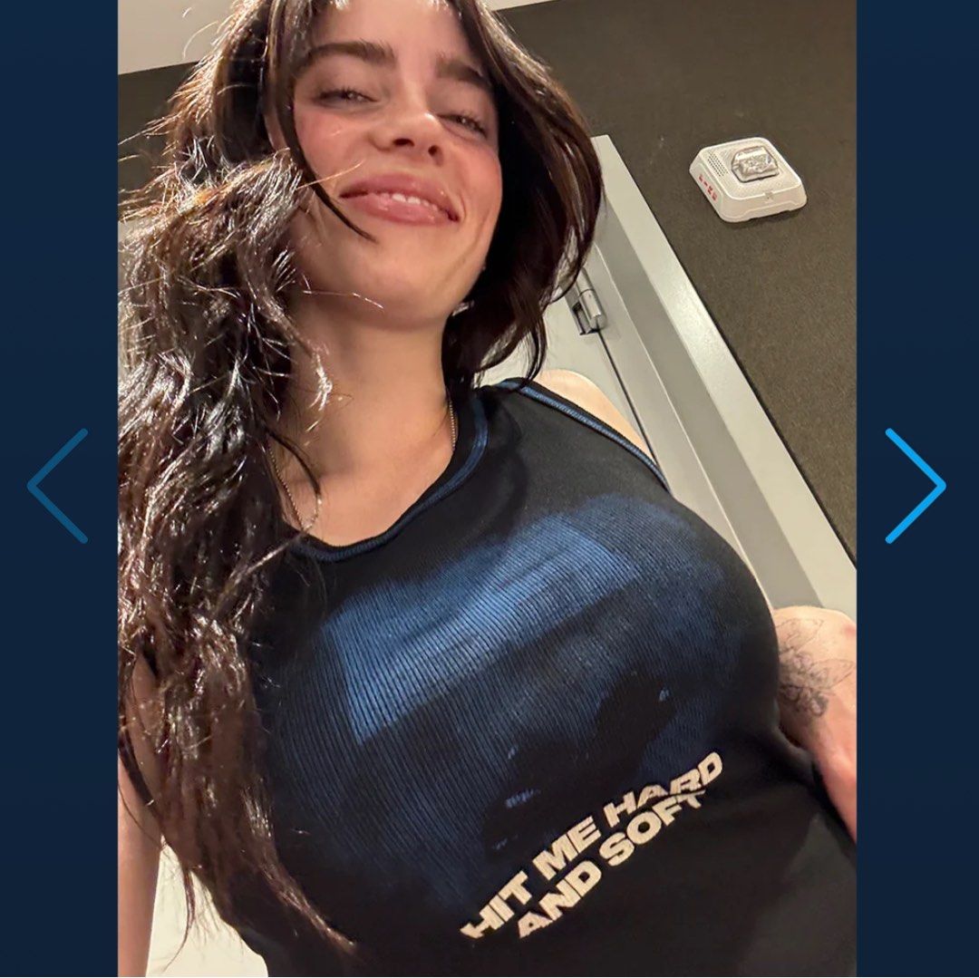 Billie Eilish Hit Me Hard And Soft Contrast Stitch Cover Crop Tank Womens Fashion Tops