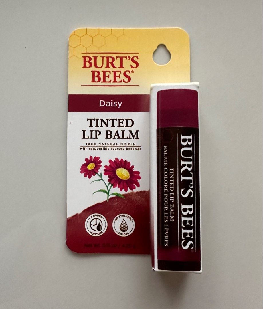 Burt’s Bee Tinted Lip Balm (Daisy), Beauty & Personal Care, Face, Face ...
