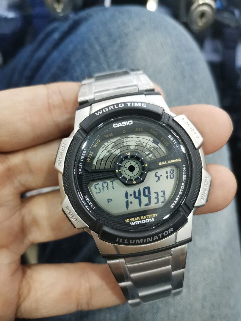 Casio Digital Watch World time, Men's Fashion, Watches & Accessories, Watches on Carousell