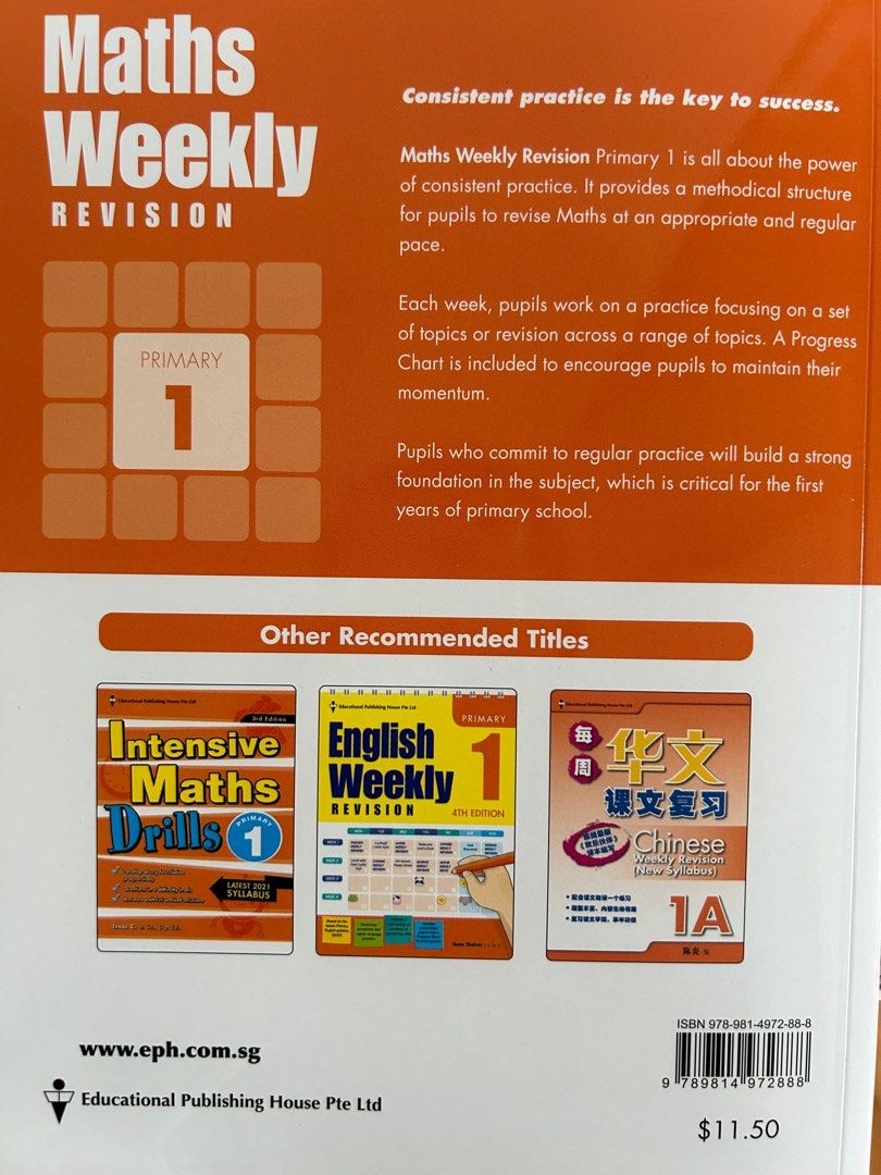 Chinese / Mathematics Assessment Book P1, Hobbies & Toys, Books ...