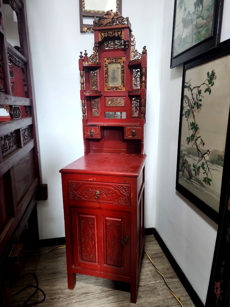 chinese dressing table male dresser antique chinese, Hobbies & Toys ...